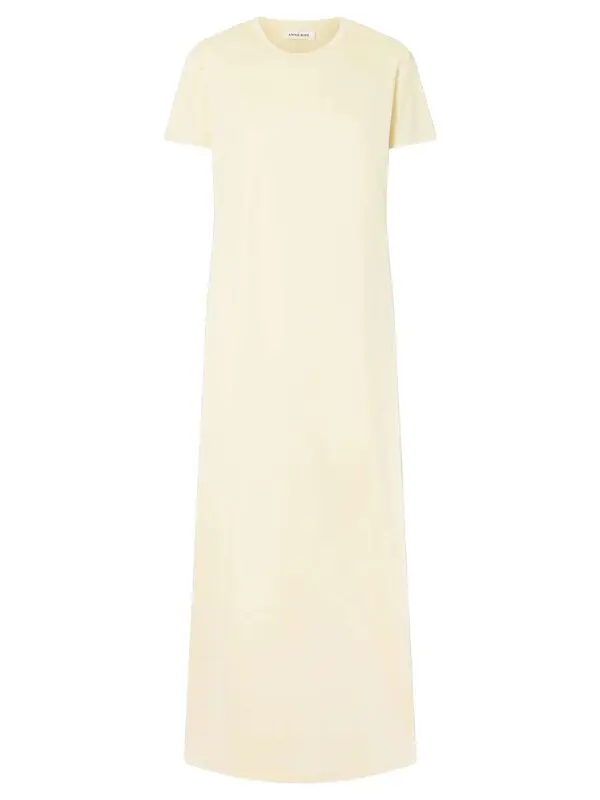 ANINE BING Wynne Tencel™ Lyocell-blend Jersey Maxi Dress - Cream