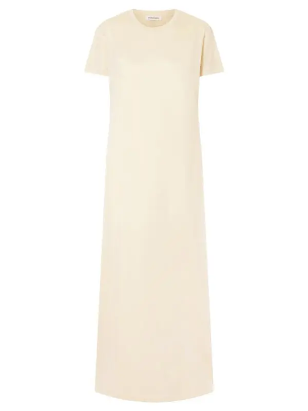 ANINE BING Wynne Tencel™ Lyocell-blend Jersey Maxi Dress - Neutrals