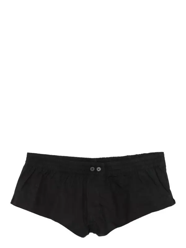 ENTIRE STUDIOS Elasticated-waistband Shorts - Black