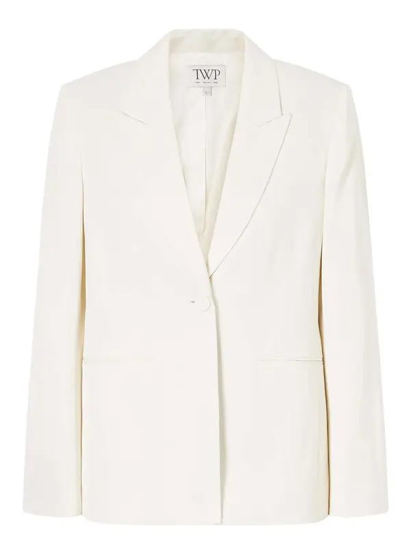 TWP Satin Blazer - Off-white