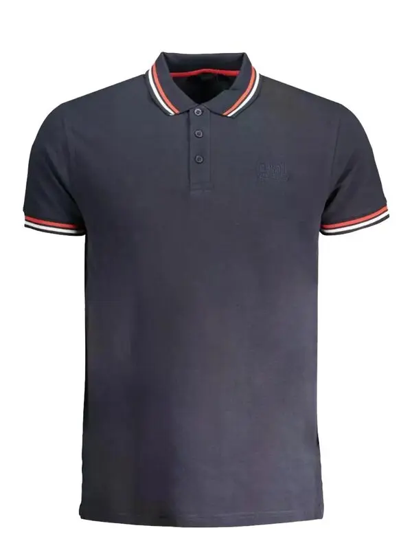Roberto Cavalli Tipped-trim Polo Shirt - Blue