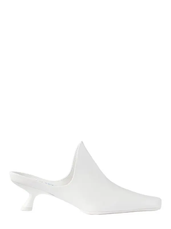 Loewe Emily Leather Mules - White
