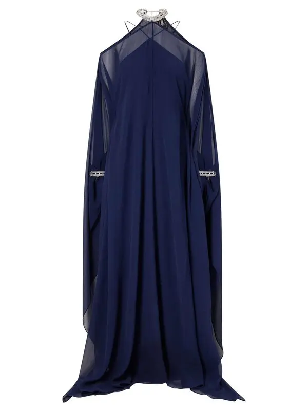 TALLER MARMO Sza Sza Silk-chiffon Gown - Navy