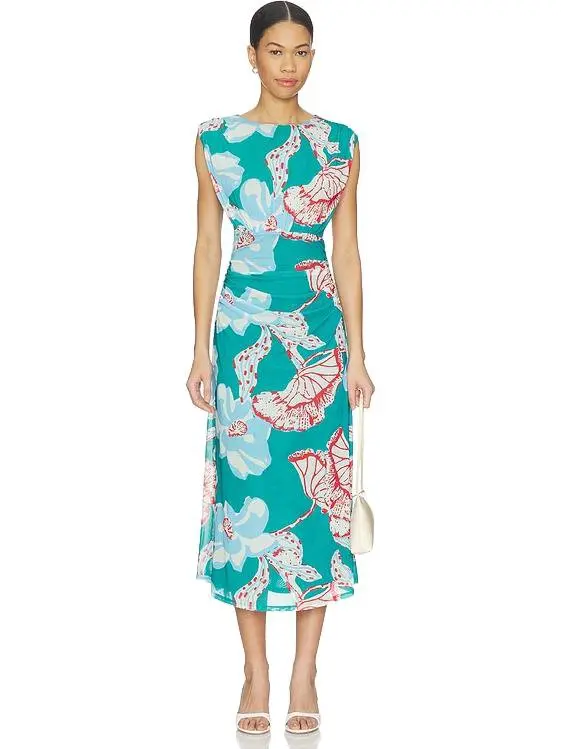 CLEOBELLA Joelle Midi Dress - La Rouge North Sea Print