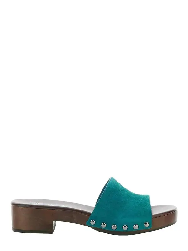 Jeffrey Campbell Cambrie Stud-embellished Suede Sandals - Blue