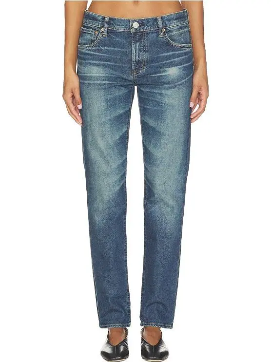 Moussy Vintage Glocester Skinny Long Jeans - Blue