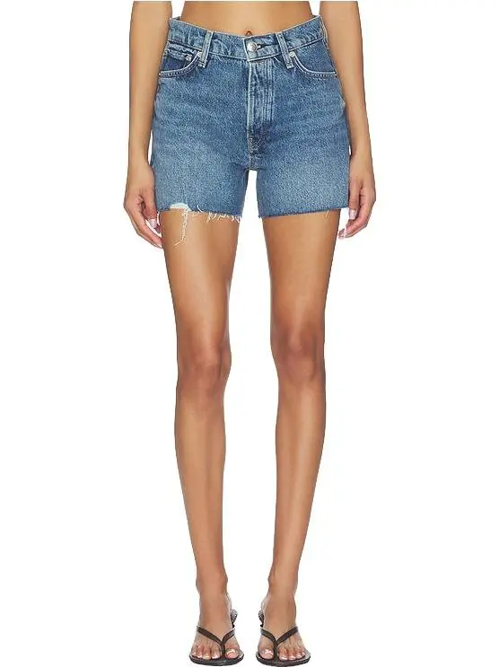 Rag & Bone Vintage Cut Off Shorts In Blue - Flora