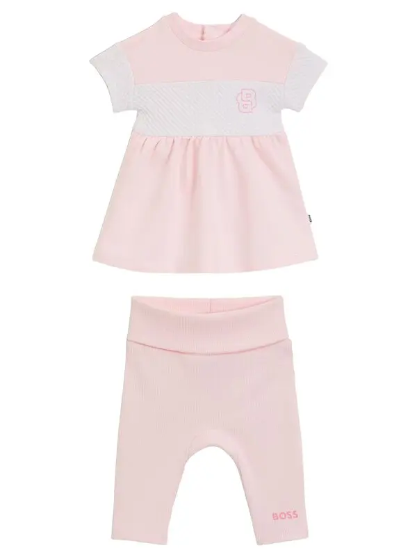 BOSS Baby Leggings And Dress Set - Light Pink