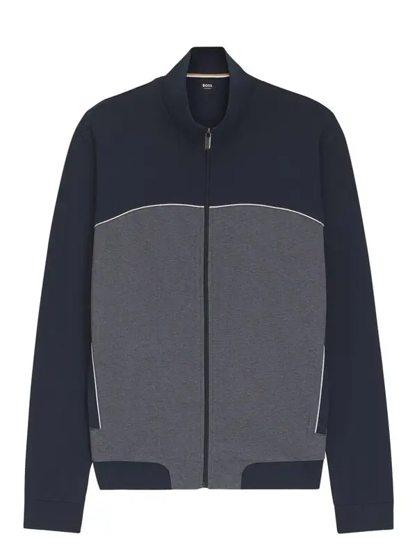 BOSS Cotton Blend Jacket - Dark Blue