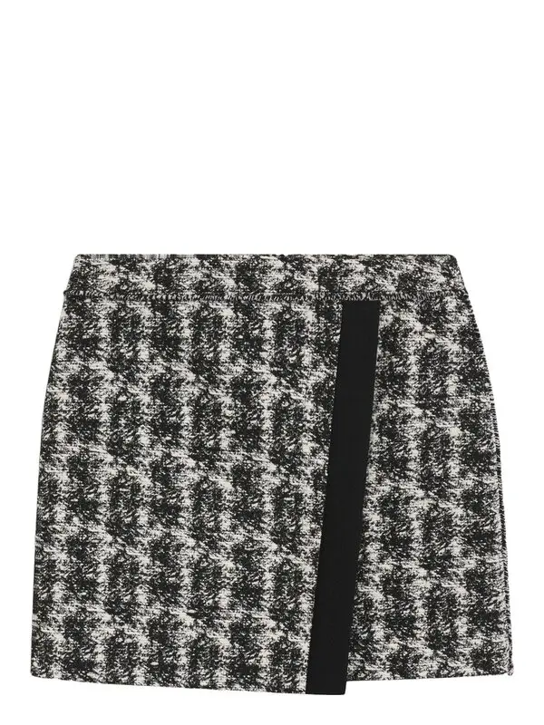 BOSS Feather Tweed Mini Skirt - Patterned