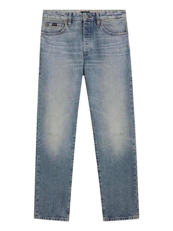 BOSS Jeans In Japanese Denim - Turquoise
