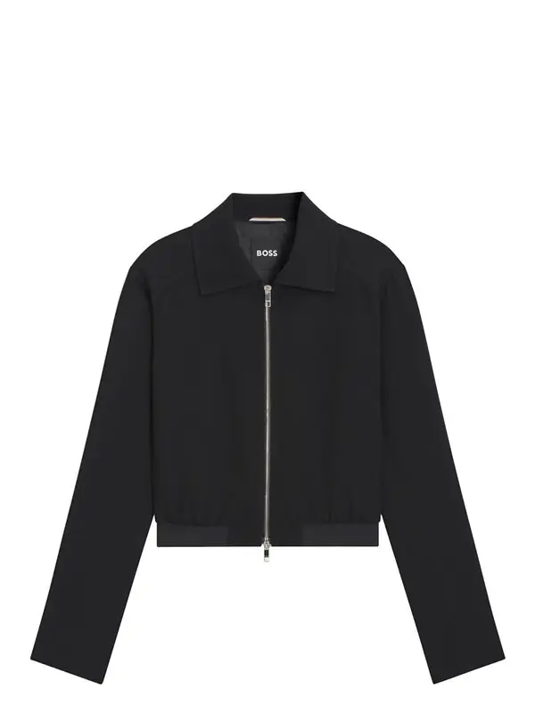 BOSS Regular-fit Crepe Blazer - Black