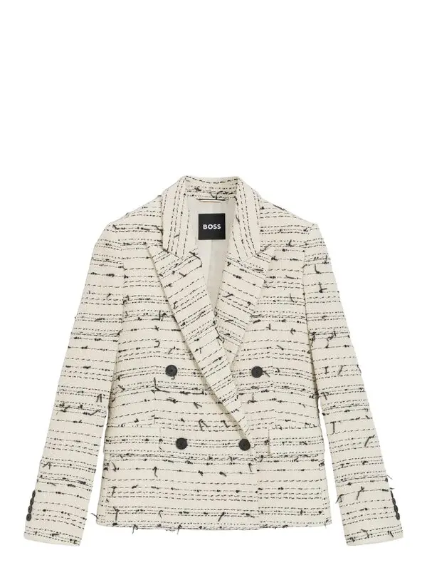 BOSS Regular-fit Striped Blazer - Patterned