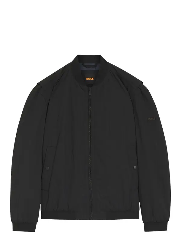 BOSS Water-repellent Bomber Jacket - Black