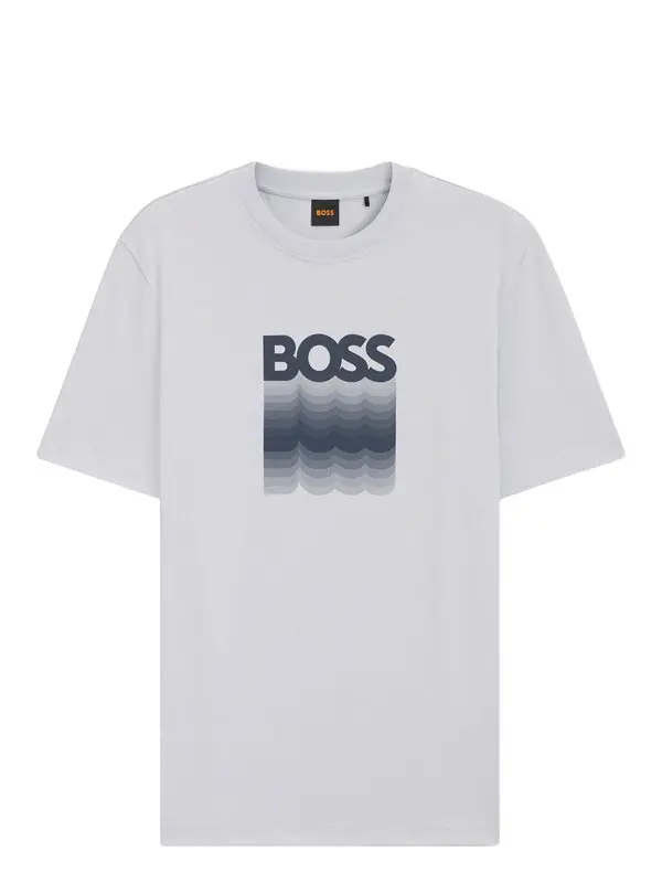 BOSS Regular-fit T-shirt In Cotton Jersey - Light Grey
