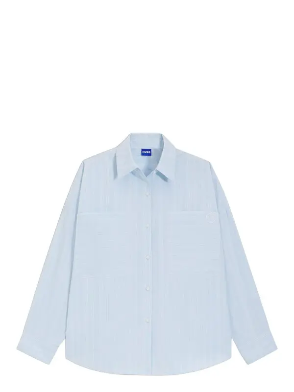 Hugo Striped Relaxed-fit Blouse - Patterned