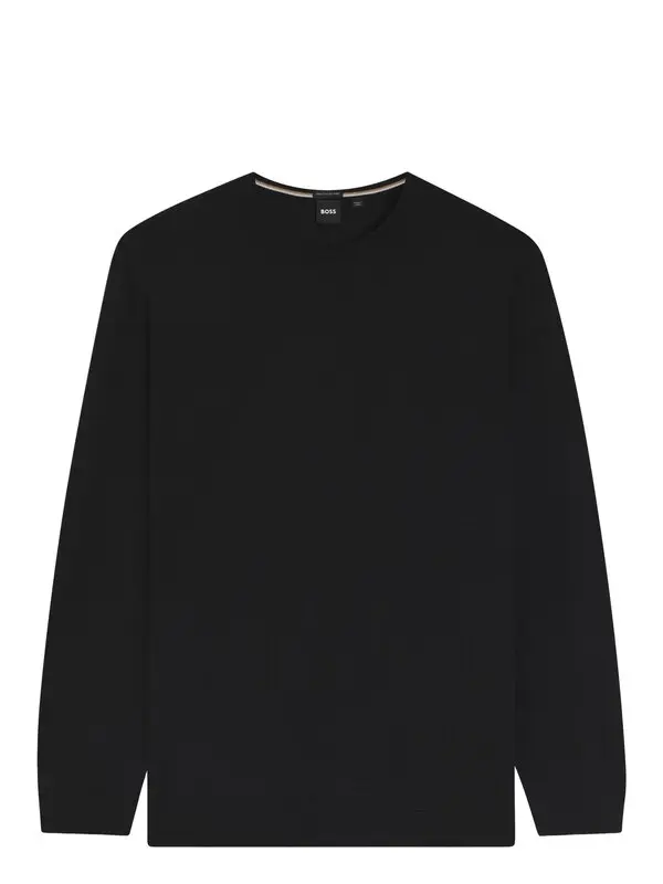 BOSS Regular-fit Virgin Wool Sweater - Black