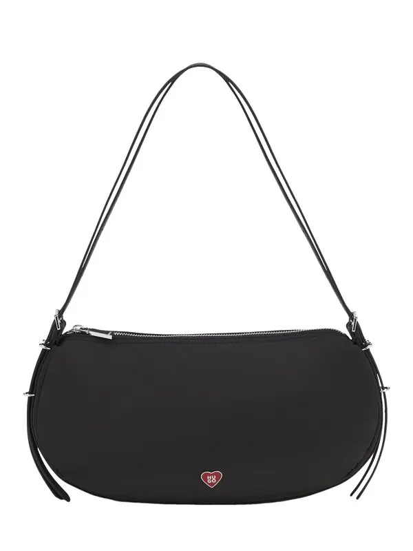 Hugo Shoulder Bag With Logo - Black