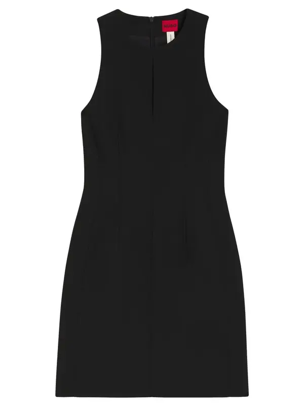 Hugo Keyhole-neckline Mini Dress - Black