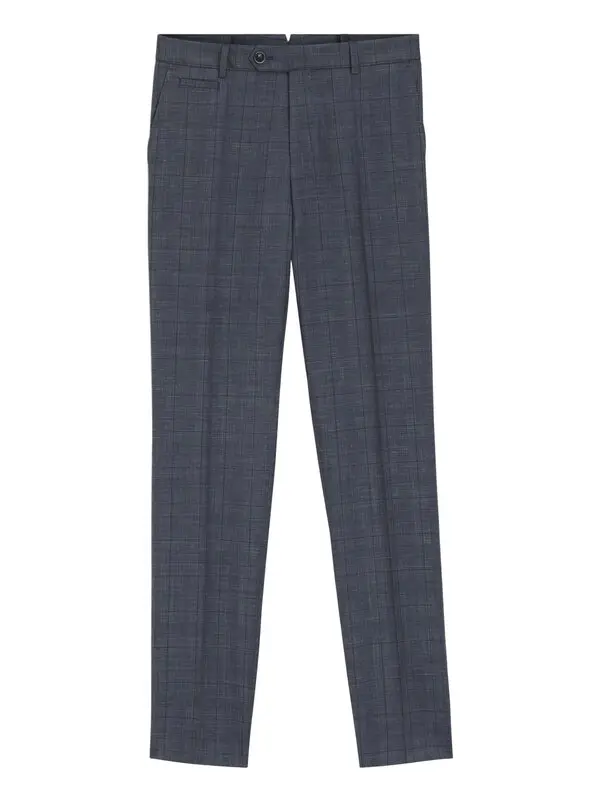 BOSS Slim-fit Virgin Wool Trousers - Grey