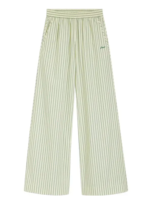 BOSS Cotton-poplin Palazzo Trousers - Patterned