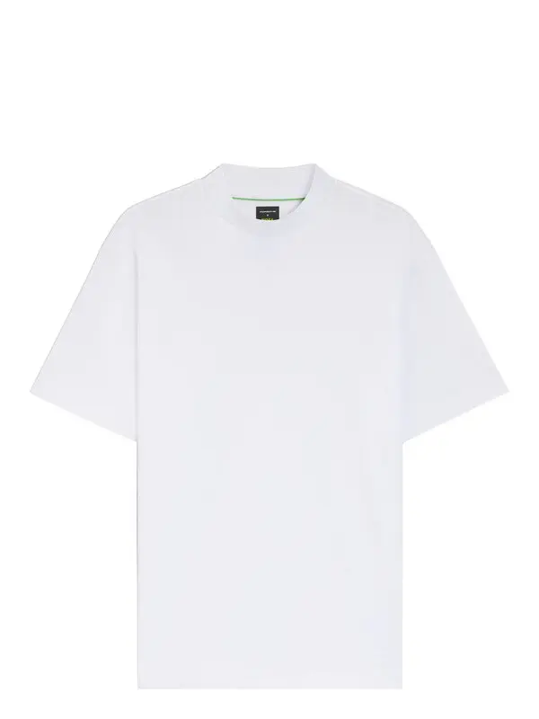 BOSS Porsche X Relaxed-fit T-shirt With Logo Collar - White