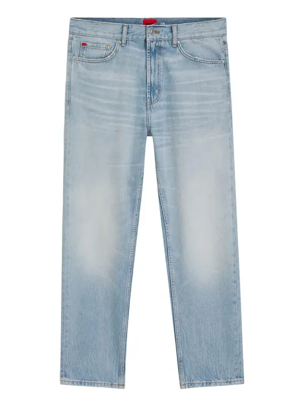 Hugo Relaxed Tapered Fit Jeans - Blue