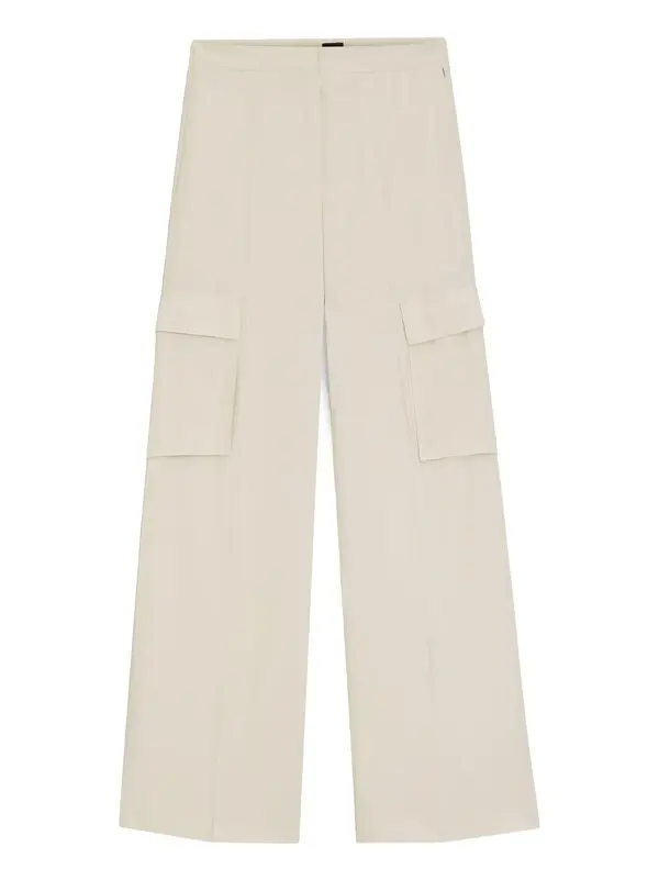 BOSS Regular-fit Cargo Trousers - White