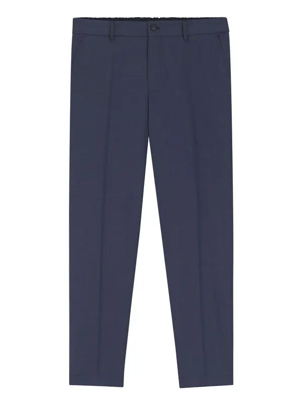 BOSS Tapered-fit Trousers In Washable Virgin Wool - Light Blue