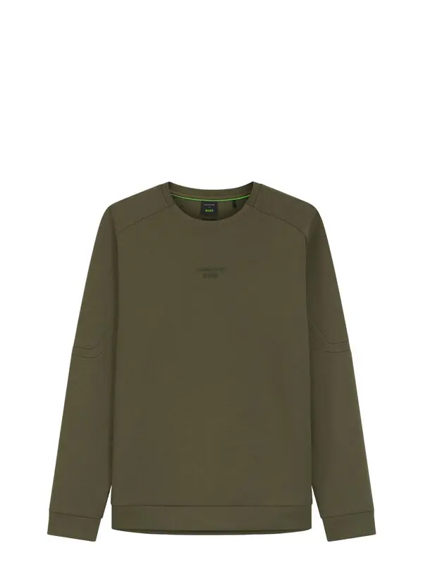 BOSS Porsche X Sweatshirt With Reflective Logo - Light Green