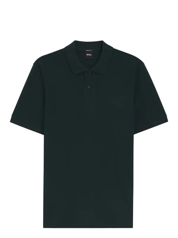 BOSS Pallas Polo Shirt In Cotton Piqué With Embroidered Logo - Light Green