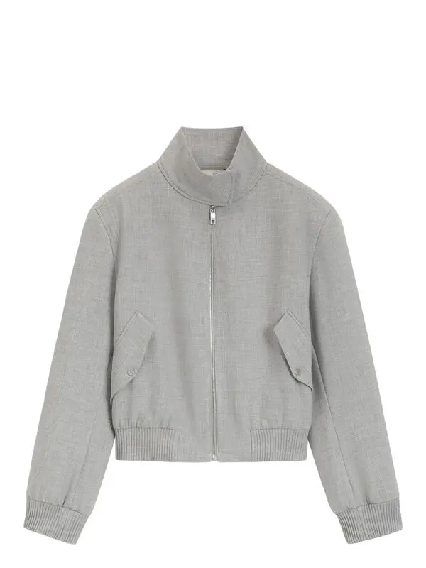 BOSS Bomber Jacket In Stretch Twill - Patterned