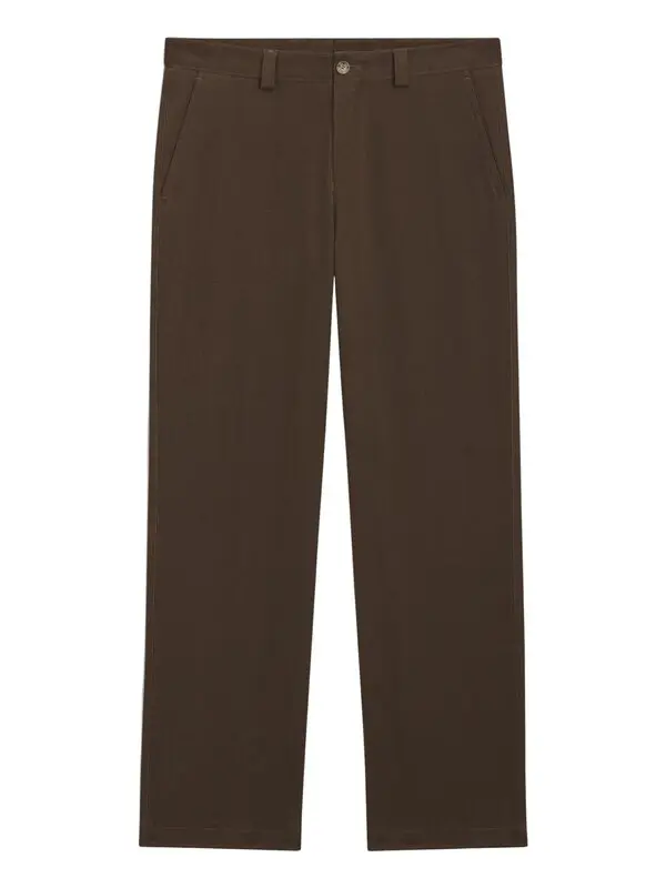 BOSS Relaxed-fit Trousers In Stretch Cotton - Light Green