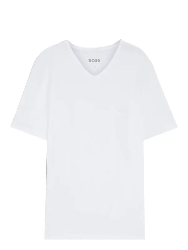 BOSS Three-pack Of Cotton Underwear T-shirts - White
