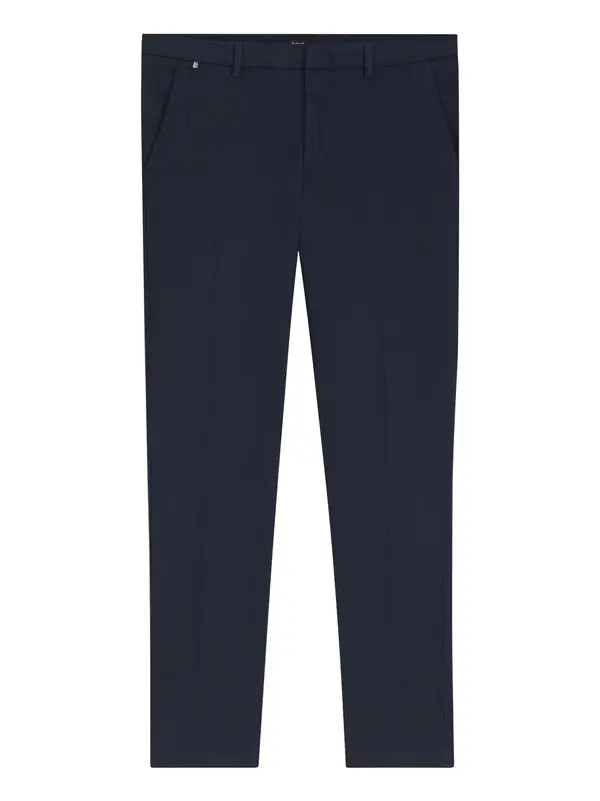 BOSS Slim-fit Chinos In A Stretch-cotton Blend - Dark Blue