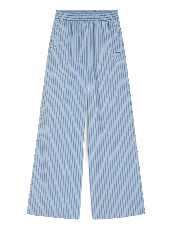 BOSS Cotton-poplin Palazzo Trousers - Patterned
