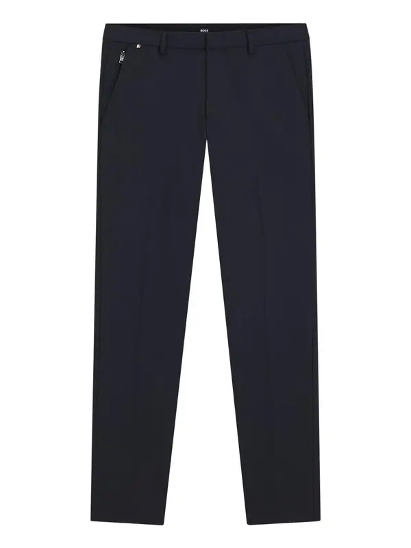 BOSS Slim-fit Stretch Trousers - Dark Blue