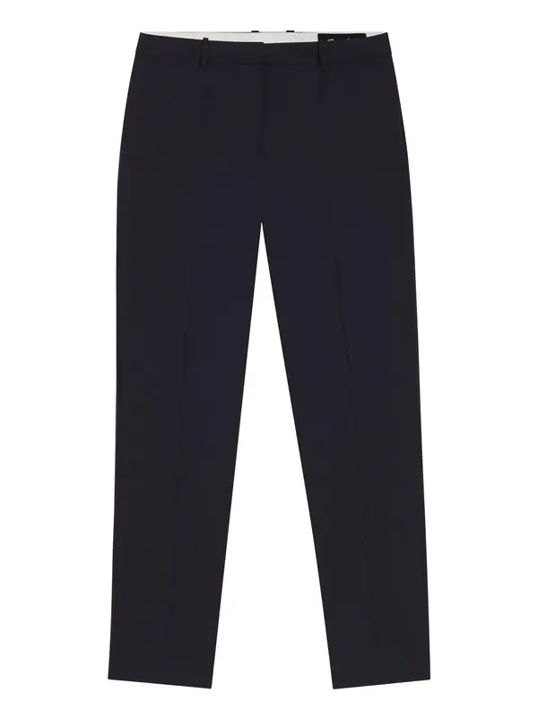 BOSS Regular-fit Trousers In Virgin Wool - Dark Blue