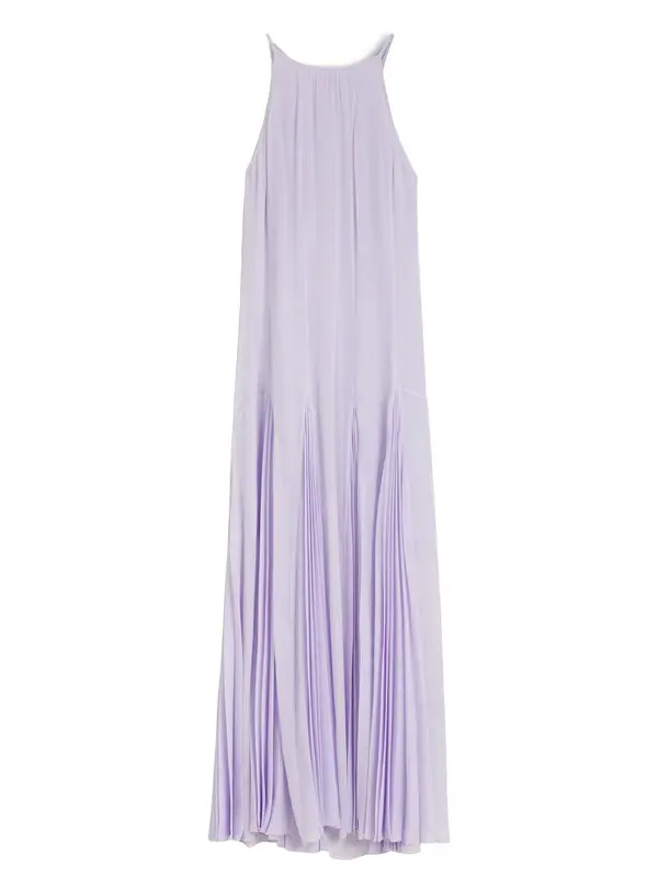 BOSS Sleeveless Dress With Plissé Skirt Inserts - Light Purple