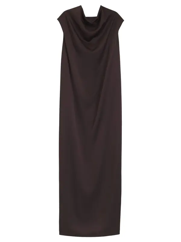 BOSS Maxi Length Sable Dress - Dark Brown