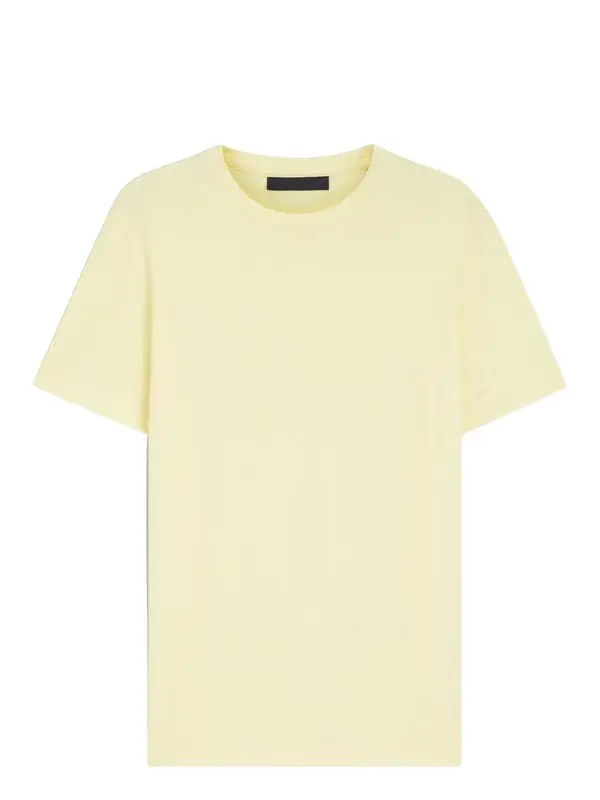 BOSS By Beckham T-shirt In Cotton And Silk - Beige