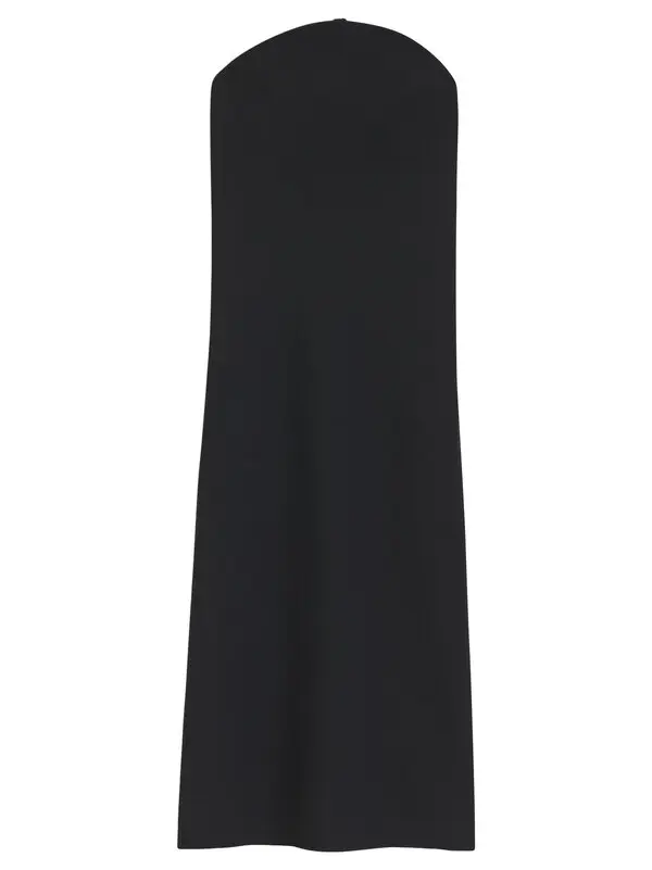 BOSS Stretch-crepe Bandeau Dress With Corset - Black