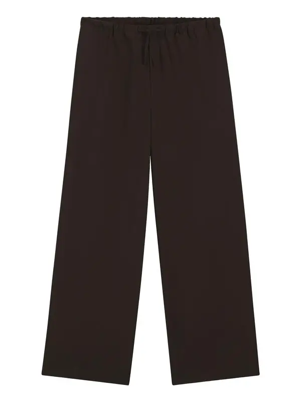 BOSS Drawstring Virgin Wool Pants - Brown