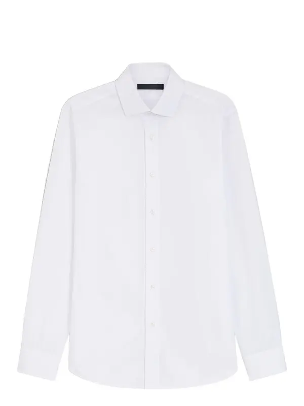 BOSS By Beckham Slim-fit Cotton Shirt - White