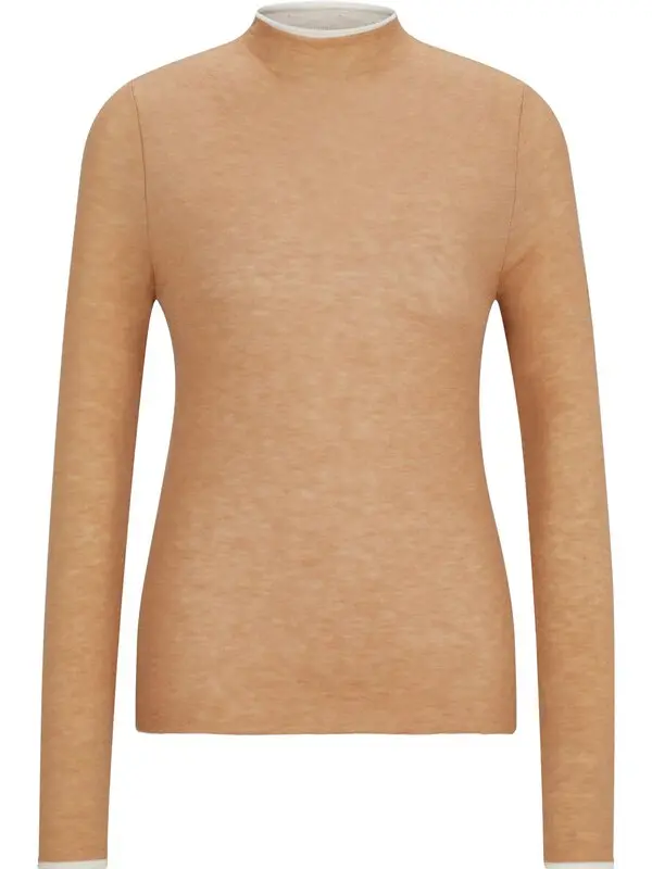 BOSS Equestrian Soft-knit Sweater - Beige