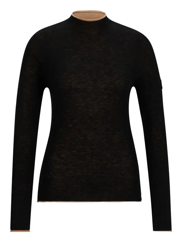 BOSS Equestrian Soft-knit Sweater - Black