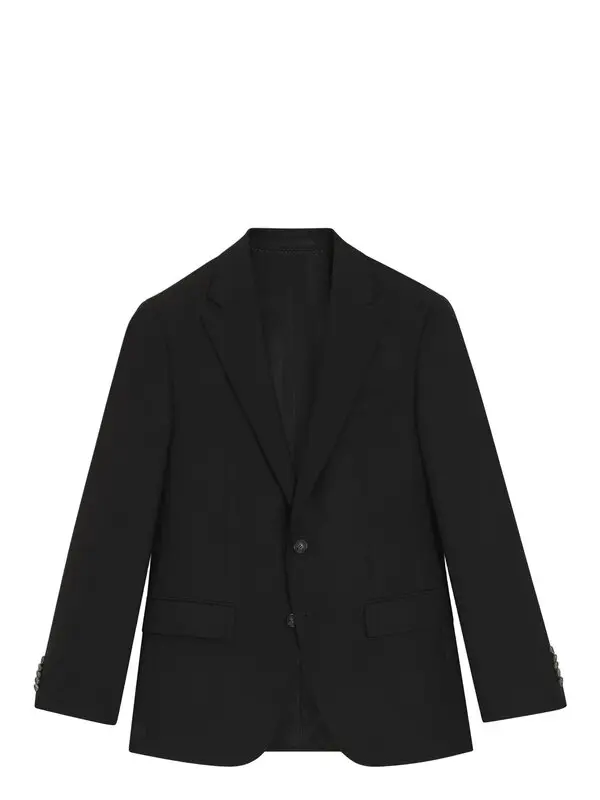 BOSS Slim-fit Jacket In Stretch Wool - Black