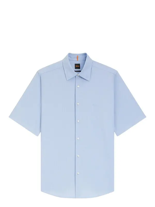 BOSS Regular-fit Shirt In Oxford Cotton - Light Blue