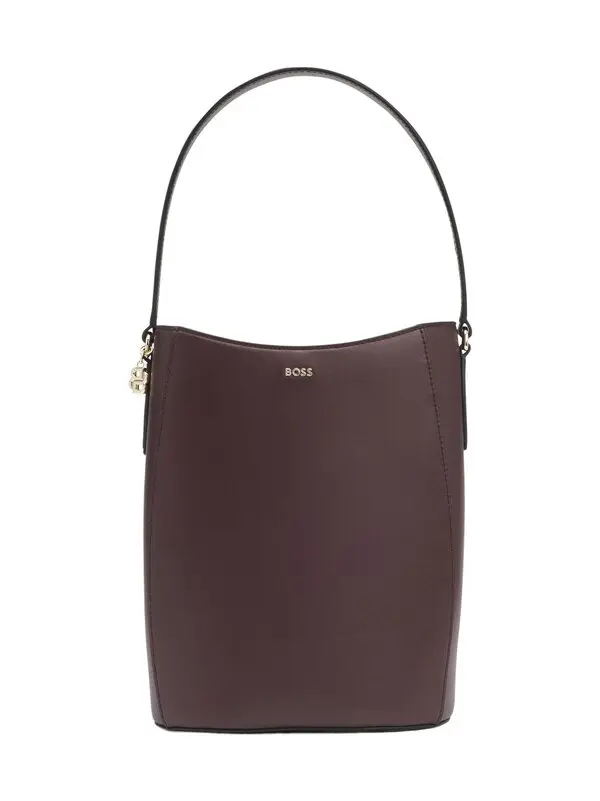 BOSS Bucket Bag With Monogram Charm - Light Purple