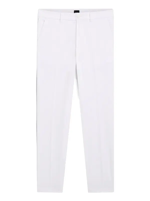 BOSS Slim-fit Stretch-cotton Blend Trousers - White